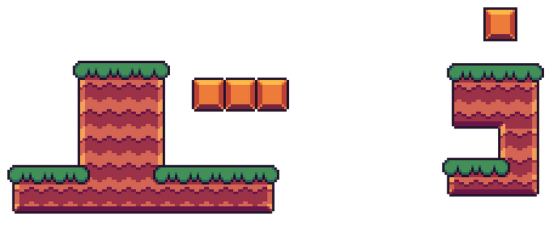Grassy Platformer Tileset by ShippuKirifuda