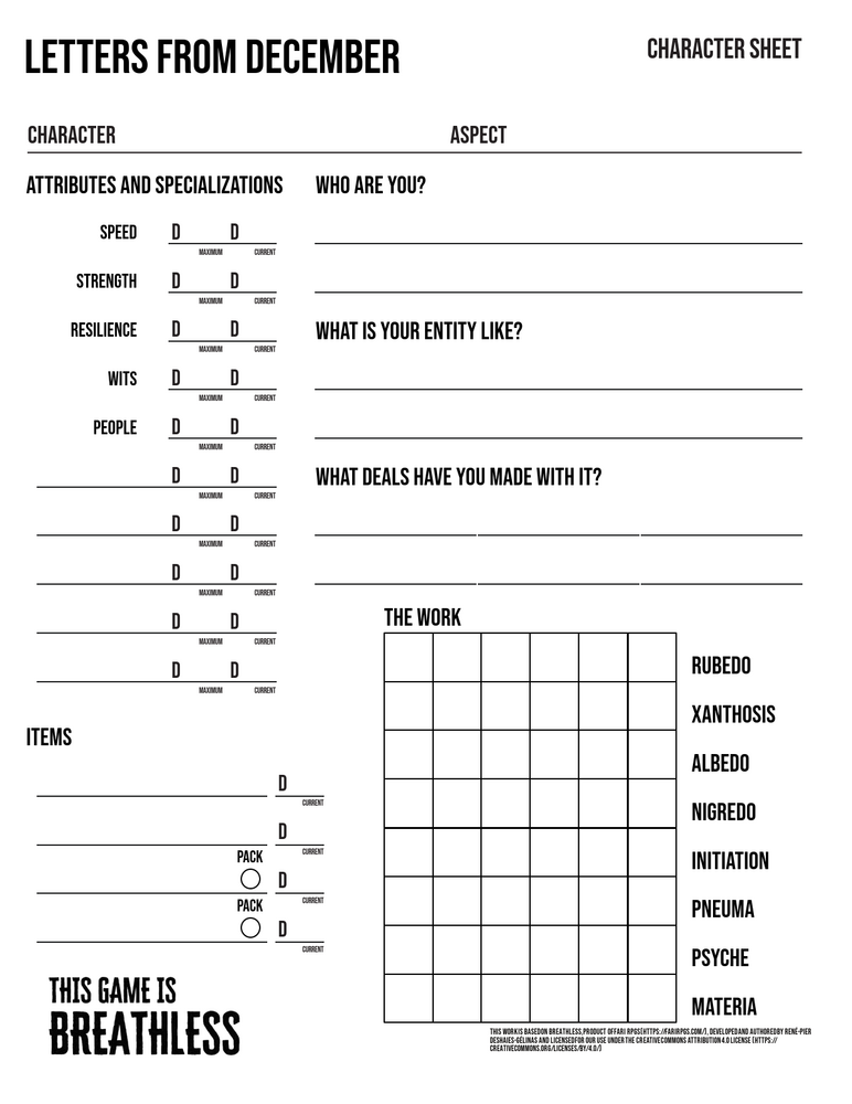 Letters From December by Loreshaper Games