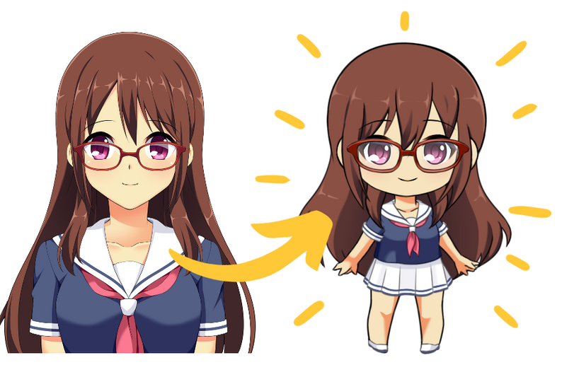 Female Character Chibi Sprite by dicortesia