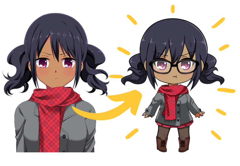 Female Character Chibi Sprite by dicortesia