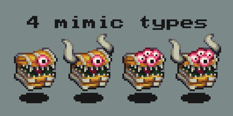 Pixel Art Creature Sprite - Malevolent Mimic by Seliel the Shaper