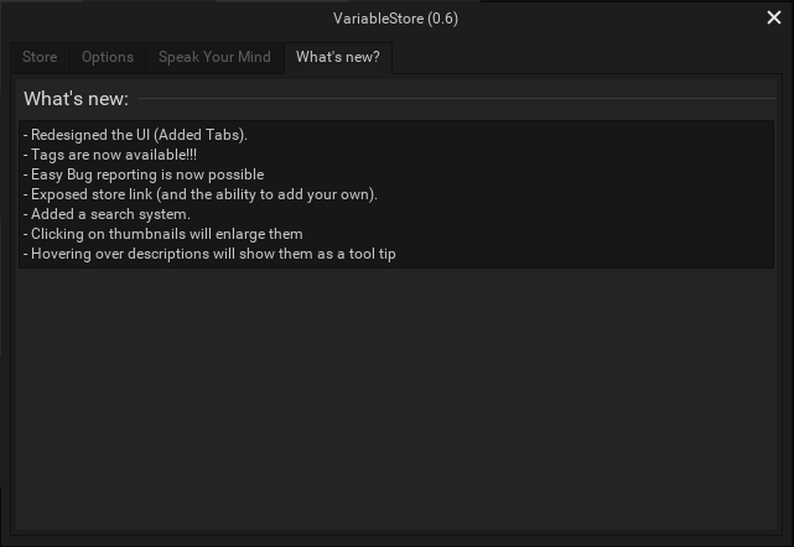 Variable Store by Variable