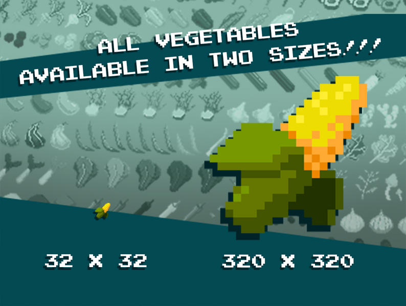 Pixel Vegetable Pack! by redbuddi