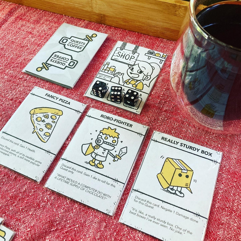 Quests Over Coffee by Shenbot Makes