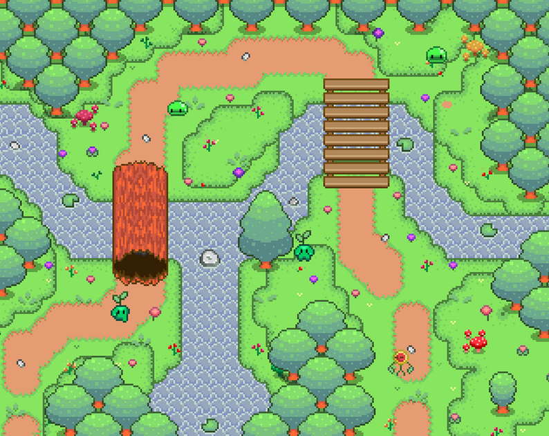 Forest Cute RPG 16x16 retro tileset asset pack! by PixyMoon