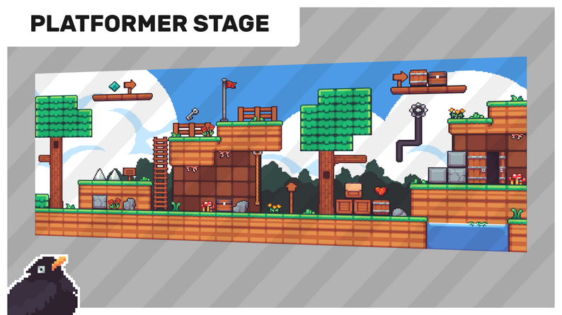 Basic Platformer Tileset by Hexblast Studios