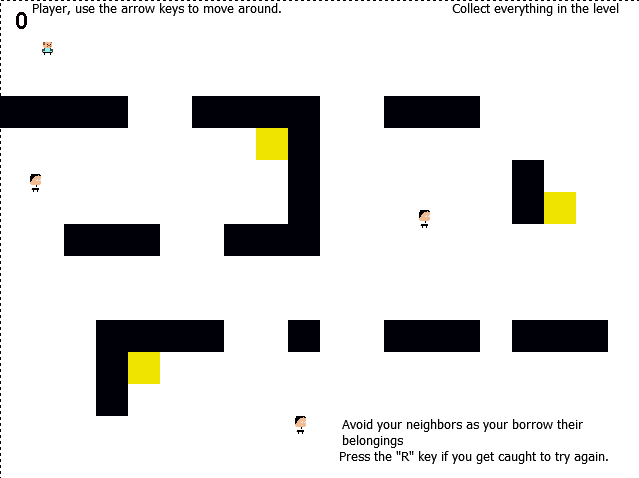 Borrow Your Neighbors' Belongings: Game Jam Game by hislittlecuzin
