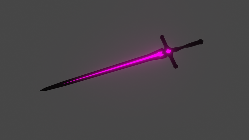 Fantasy magic sword 3D by WoblinGoblin