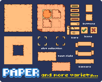 Complete GUI Essential Pack [Paper, Wood, Metal, Hologram, Horror] by ...