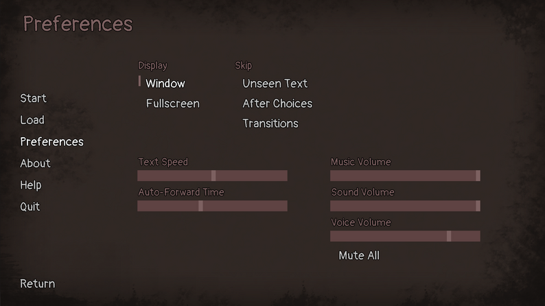 Simple Grunge GUI for Ren'py by PogoNR