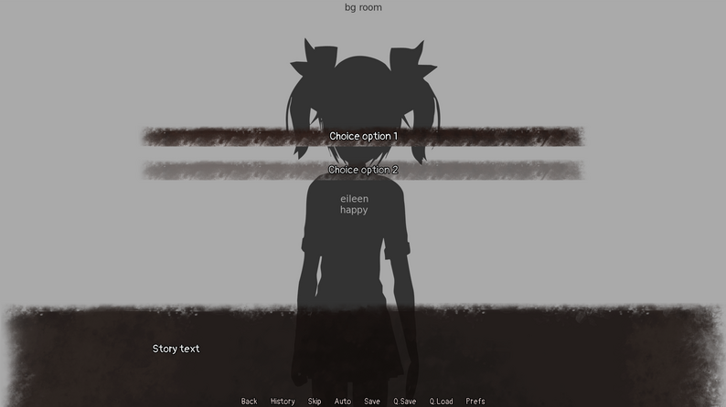 Simple Grunge GUI for Ren'py by PogoNR