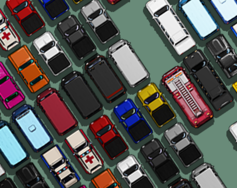 Top Down Cars Sprite Pack 1.0 by tokka