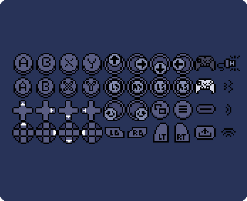 PS4 & XBOX Controller Buttons by Crusenho