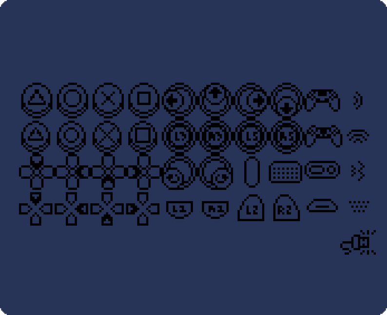 PS4 & XBOX Controller Buttons by Crusenho