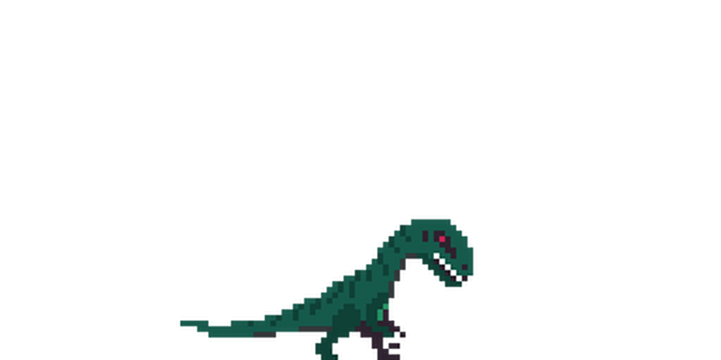 2d Dino Character - Velociraptor by pixramen