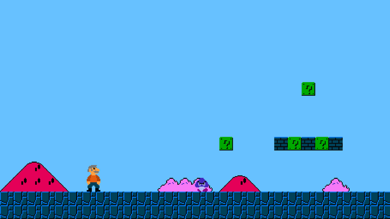 Gameboy Mario Level 1 by Helena Ristanovic Clifford