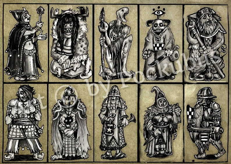 OSR Character Tiles/Portraits Set 1 by Pockubus