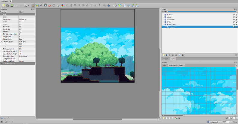 Mondstadt Theme - Genshin Inspired - Parallax Background Pixel Art ...