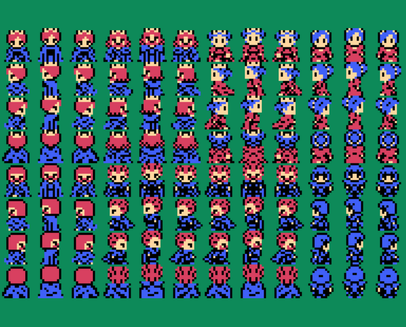 NES style Character Pack by Marumugi4510