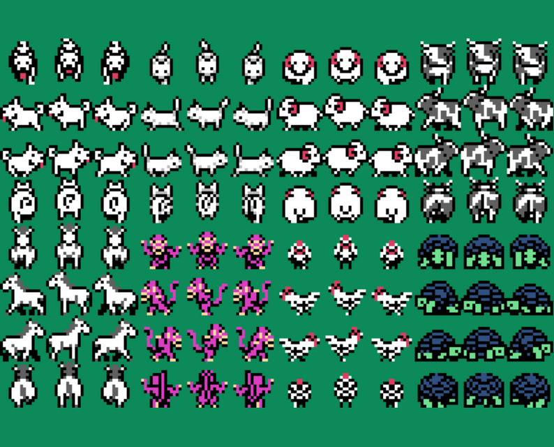 NES style Character Pack by Marumugi4510