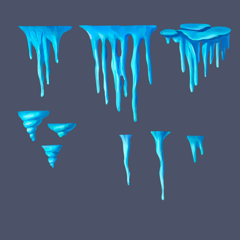 2D Asset Pack FREE - Ice Cave by mmkhlv