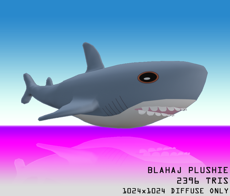 Free Blahaj 3D Model by Skels