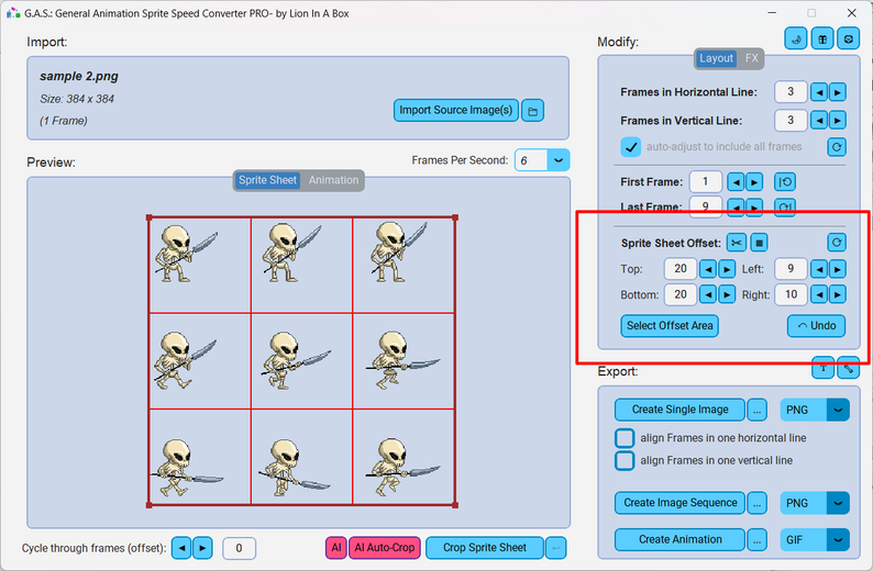 G.A.S.: Animation Sprite Converter & Creator - Sprite Sheet, GIF, MP4 ...