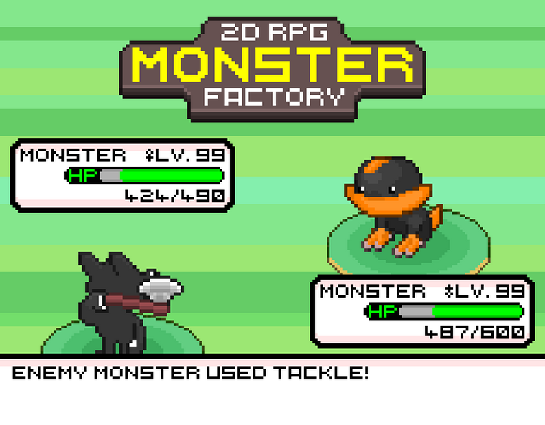 Retro Monsters Asset Pack 1 (2D RPG Monsters) by ELV Games