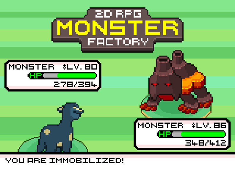 Retro Monsters Asset Pack 2 (2D RPG Monsters) by ELV Games