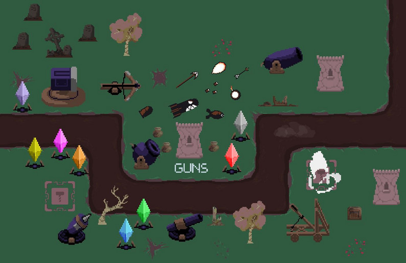 Pixel Art Tower Defence Pack by afgameassets
