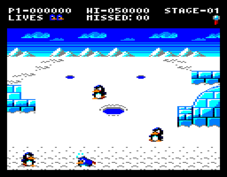 Penguin Attack (Amstrad CPC) by Pat Morita Team