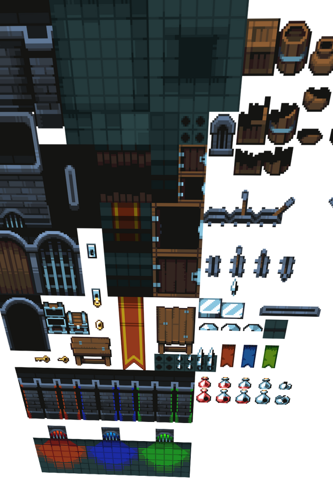 Free - Pixel Art Asset Pack - Topdown Tileset - 16x16 Sprites by Anokolisa