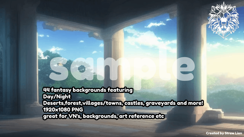 Fantasy Pack 2 Backgrounds 2d Art Pack by Straw Lion