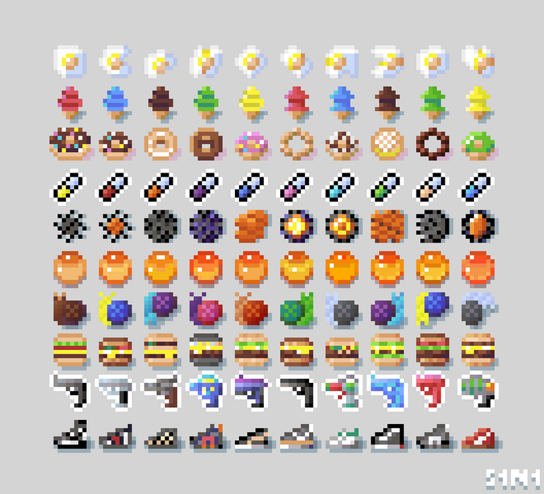 8x8 Pixel Art Asset by THE 51N1 GAMES