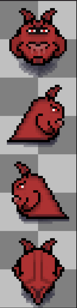 Pixel Demon Slug Sprite by TravCode