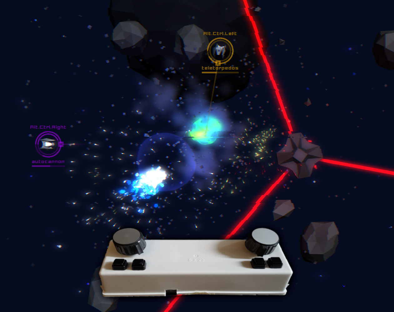 Two-Player Controller for Hyper Ultra Astronautics by FRACTiLE Games