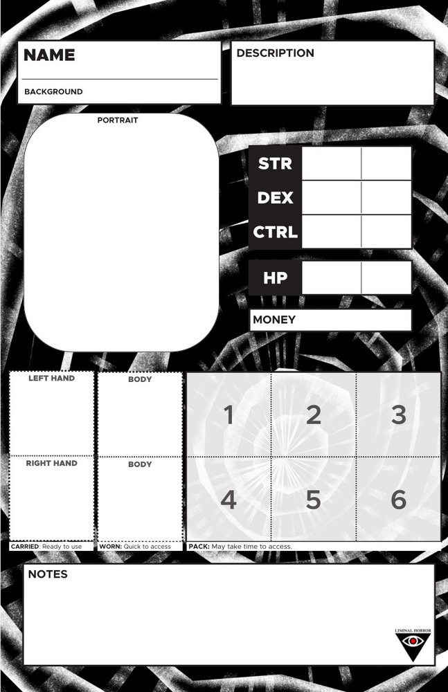 Liminal Horror Inventory Card System by Goblin Archives