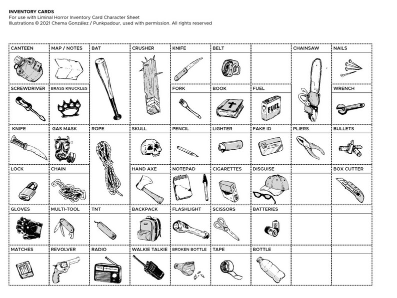Liminal Horror Inventory Card System by Goblin Archives