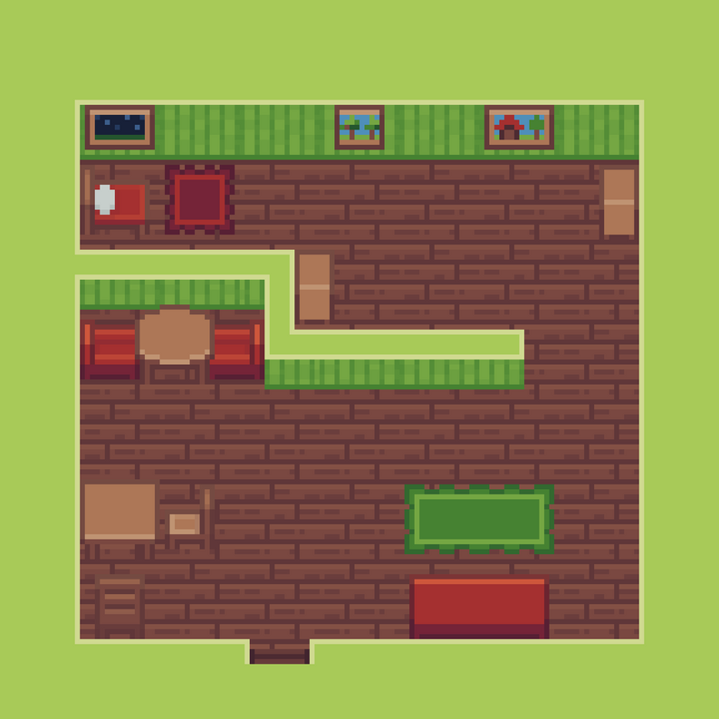 Room Interior - Top Down Pixel Art Asset Pack by MagrozaDev