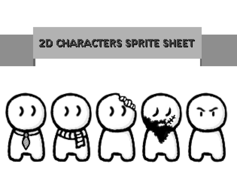 2D Characters Sprite Sheet by David Jakubec