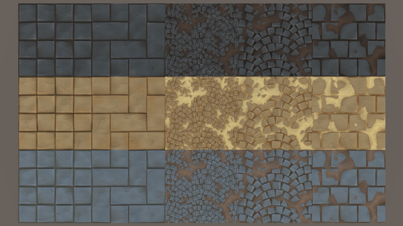 Stylized Textures - Dungeon Starter Pack by oleekconder