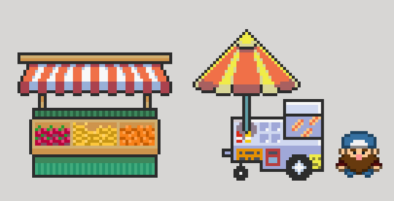 Retro RPG buildings pack by The Pixel Nook