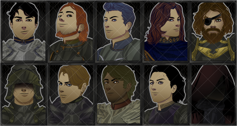 RPG Knight Portraits by GabrielaTot