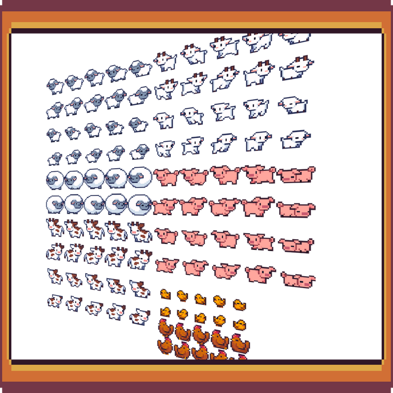 Tiny Wonder Farm Animals by Butter Milk