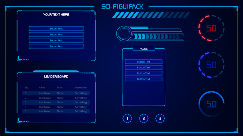 Sci-fi GUI pack by Orbitpanda