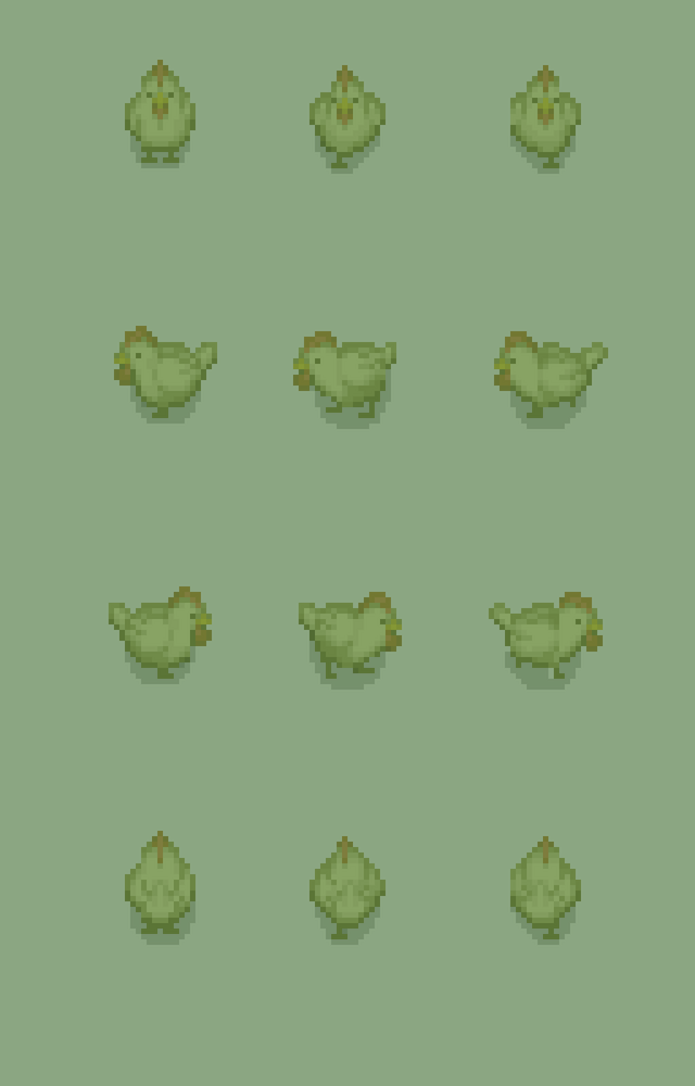 Pixel Chicken Animations by Joao9396
