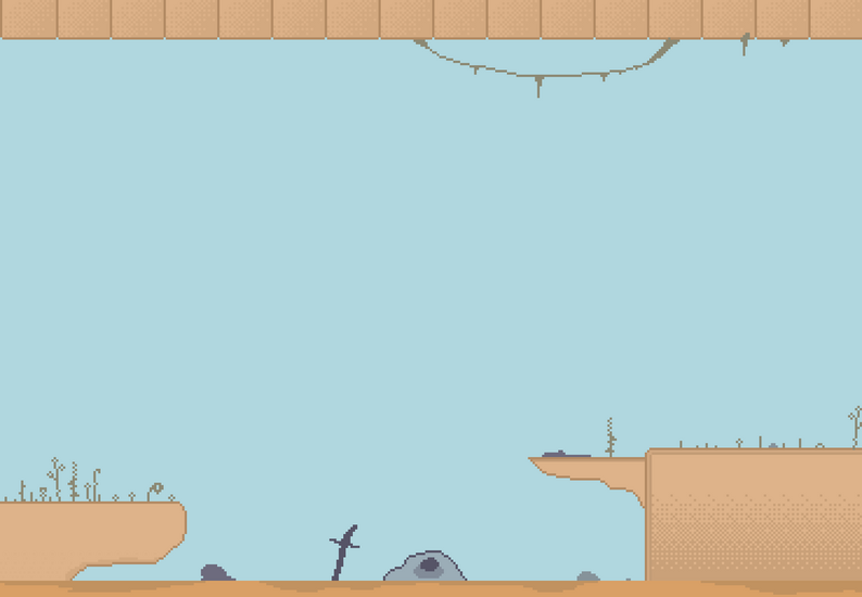 Free Pixel Art Desert Tileset by Dirizher