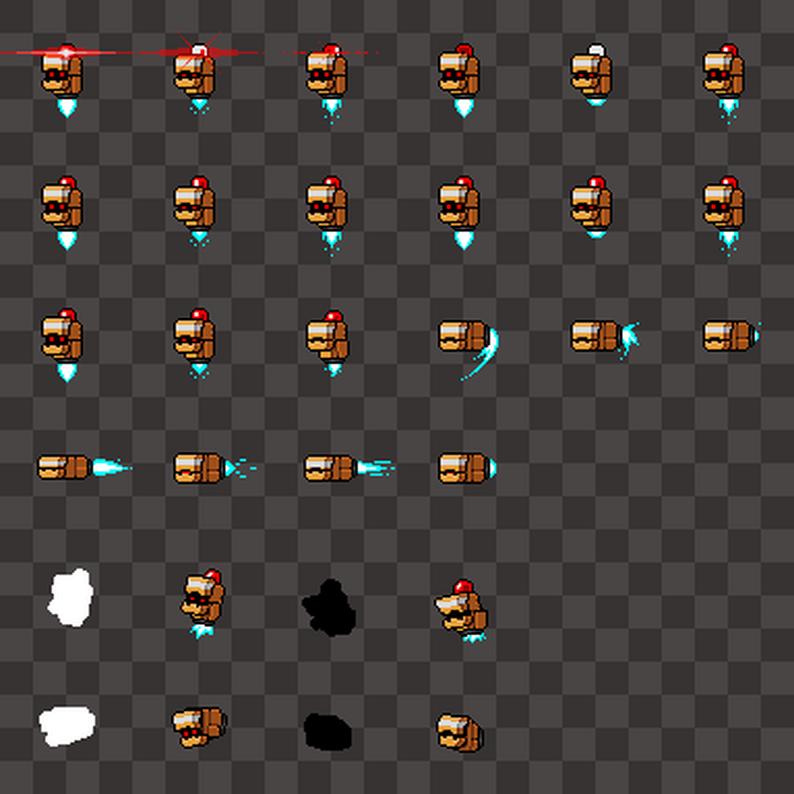 Enemy Robots - Sprite Sheets 3 by maidrobofactory