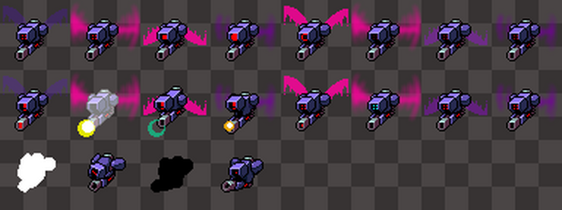 Enemy Robots - Sprite Sheets 3 by maidrobofactory