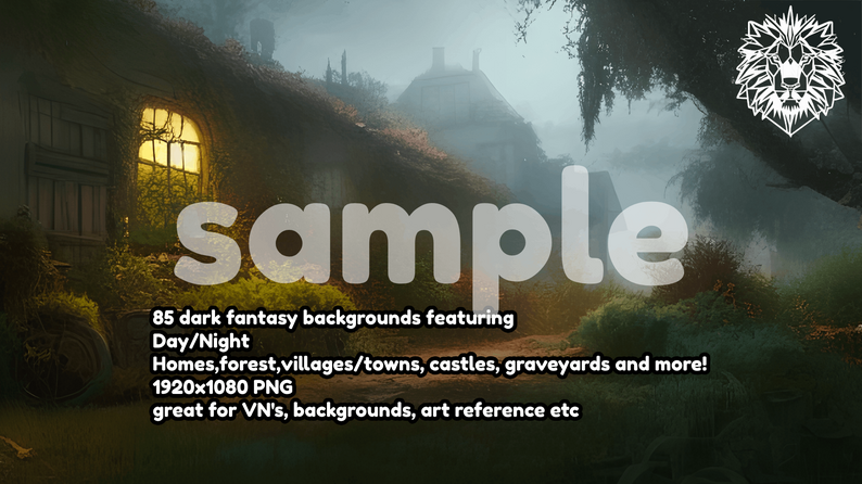Dark Fantasy Pack Backgrounds 2d Art Pack by Straw Lion